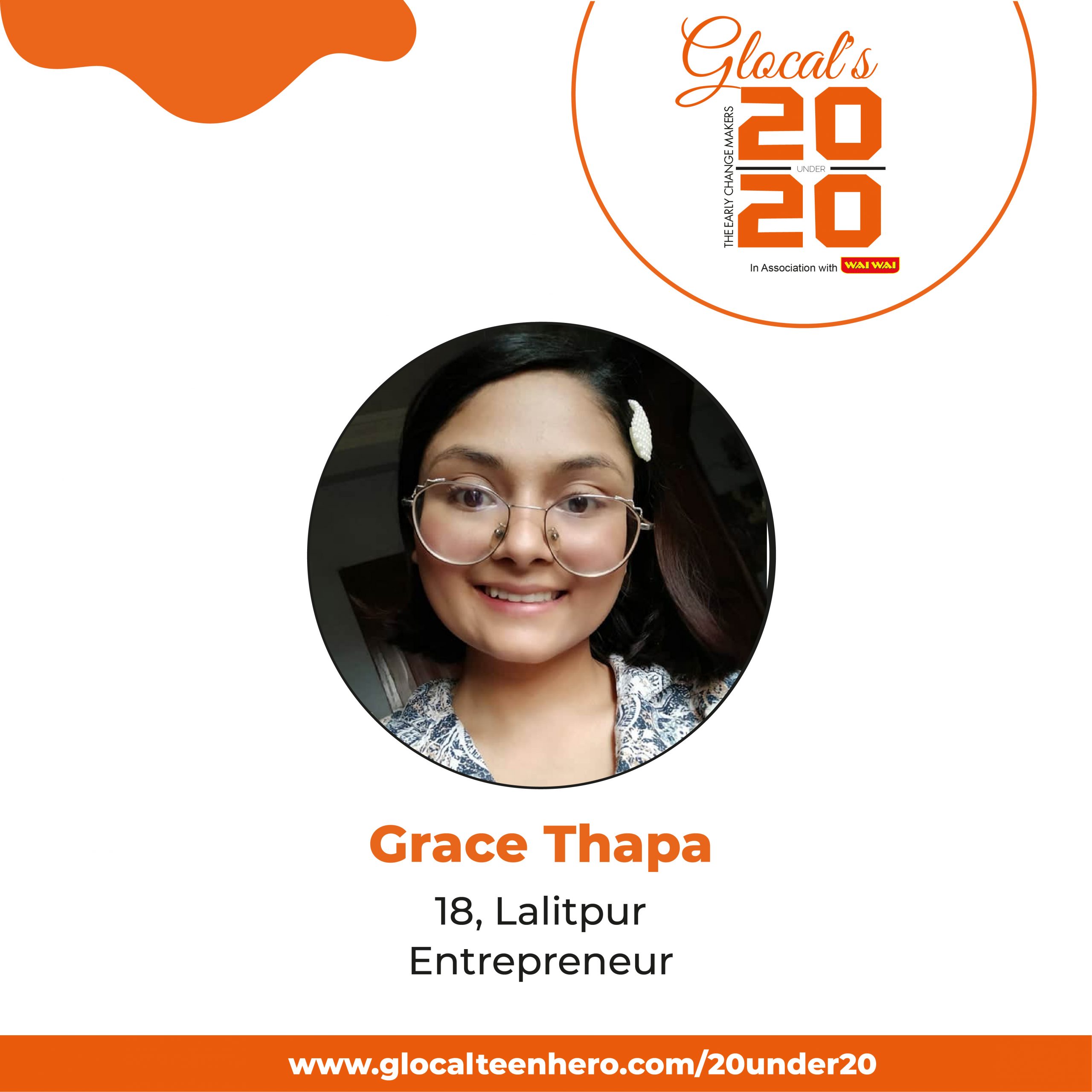 Grace Thapa: A Young Entrepreneur - Glocal Teen Hero