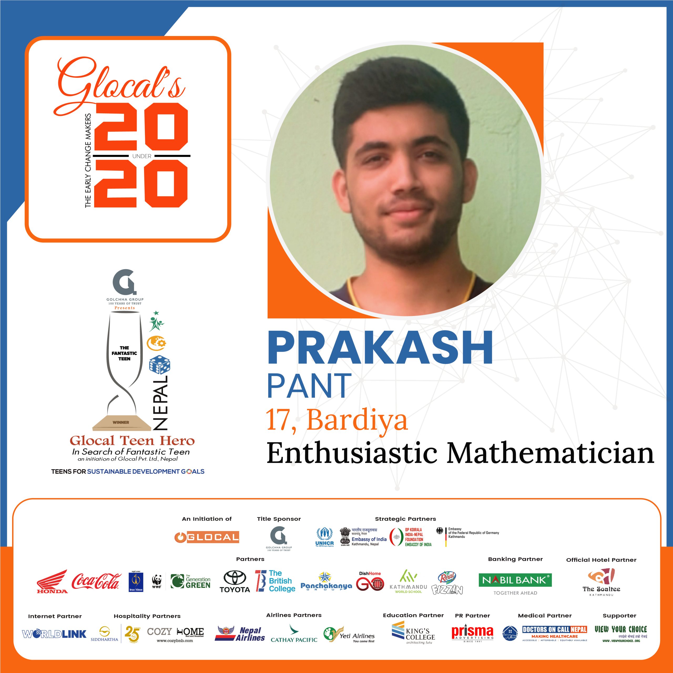 Mr. Prakash Pant: A Enthusiastic Mathematician. - Glocal Teen Hero Mr. Prakash Pant: A Enthusiastic Mathematician. - Glocal Teen Hero