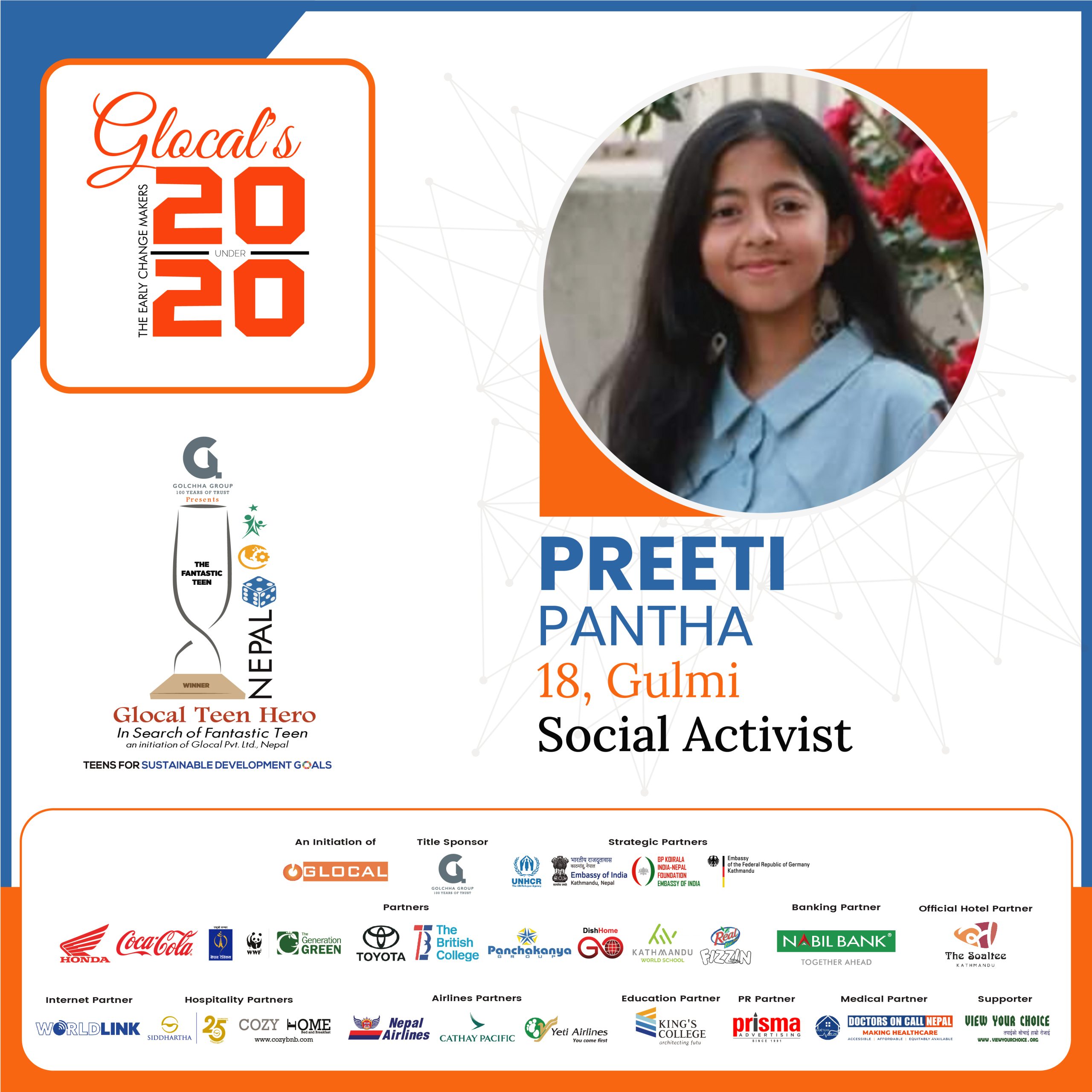 Ms. Preeti Pantha: A Social Activist. - Glocal Teen Hero
